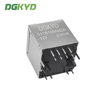 China Conector de Ethernet del grado RJ45 de DGKYD511B109AB2A1D 1X1 180 con el LED en venta