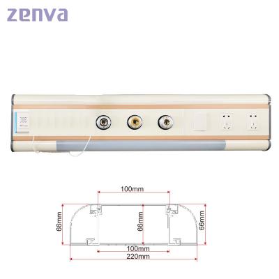 Cina BH-CTR001 Apparecchiature per gas medicali a pannello per testata letto in lega di alluminio in vendita