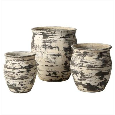Cina Pietra composita, pentole da giardino, incisa a mano, resistente al gelo in vendita
