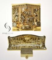 Cina Ultima Cena Disegno Cassaforte Angolo Decorativo 24K Oro Metallo Non tossico Dignificato 9# in vendita