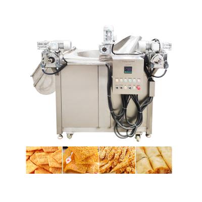 China Verified Manufacture Kettle Indonesian Papad Potato Chips Appalam Papad Frying Soybean Making Machine for sale