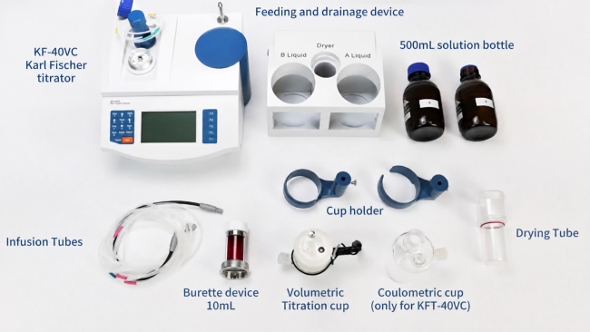 KFT-40VC Combined Volumetric & Coulometric Karl Fischer Titrator front view
