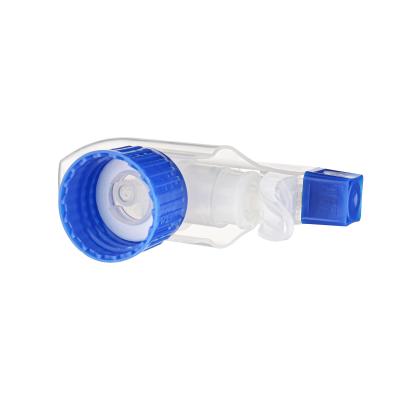 Cina Spruzzatore a grilletto interamente in plastica blu trasparente di alta qualità 28/410 con interruttore in vendita