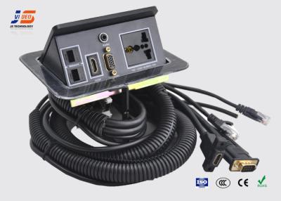 Cina Scatola di collegamento da tavolo di conferenza di multimedia, incavo di 3.5mm Jack in vendita