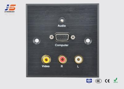 Cina Multi piatto di parete di media di VGA video ed audio collegamenti di RCA dorato in vendita