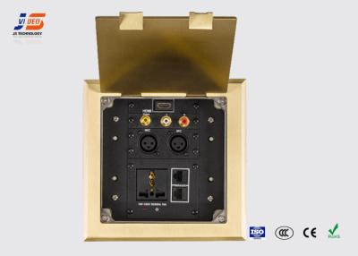 China Caja concreta ahuecada del piso para la sala de conferencias HDMI/poder/USB en venta