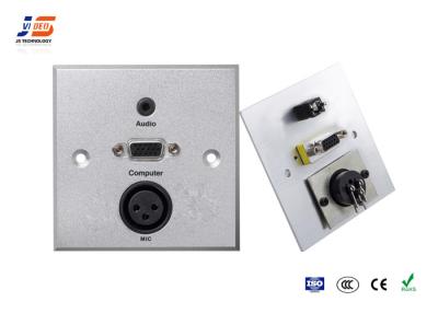 Cina Multi piatto di parete di media del connettore multiplo di Pin Xlr, presa a muro di USB HDMI in vendita