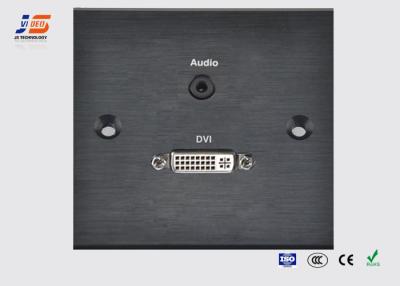 Cina Parete d'argento del piatto di parete di multimedia video, 3,5 millimetri di porto stereo dell'audio DVI in vendita