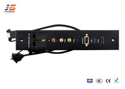 Cina Multi incavo personalizzabile di alluminio dello sbocco di parete di USB del piatto di parete di media in vendita