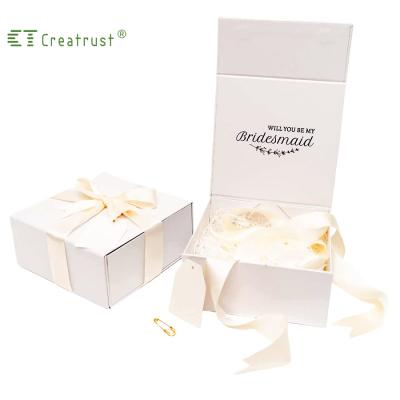 China Creatrust Free Sample Factory Custom OEM ODM New Arrival Fo Simple Elegant Folding Packaging Gifts Jewelry Paper Boxes for sale