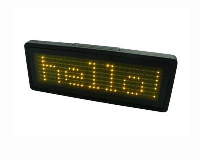 China LED Name Badge Sign Yellow color B729TY for sale