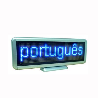 China Blue LED Scrolling Message Display Moving Sign Programmable Board Rechargeable C1664B à venda