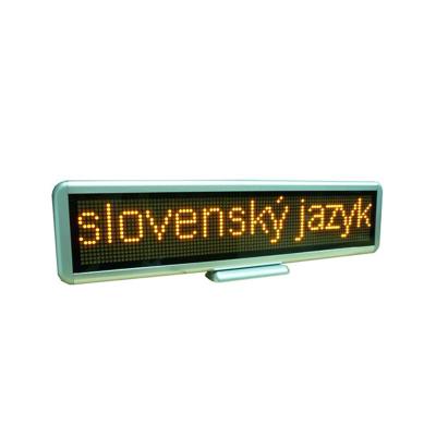 China LED Scrolling Message Mini Display Yellow Color Rechargeable/Mulit-language C1696Y à venda