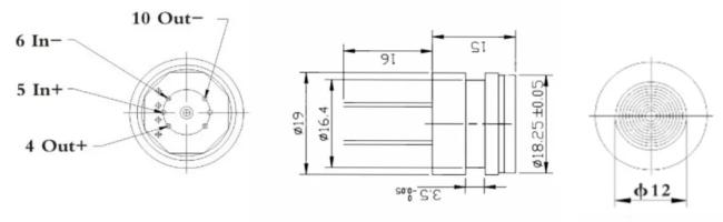 HT19F Pressure Sensor outline construction for 40MPaS and above