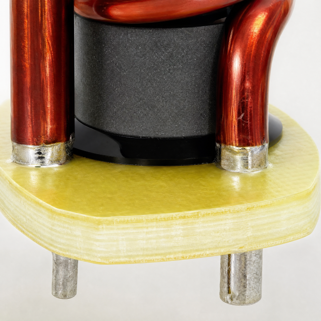 Wireless charging station inductor implementation