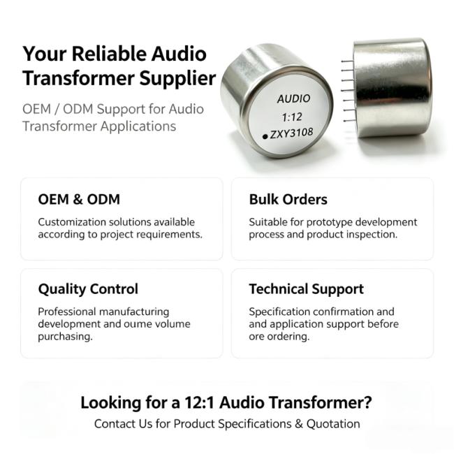 ZXY3108 Audio Transformer PCB mounting