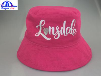 Cina L'abitudine 100% di logo del cotone ha stampato i cappelli del secchio/cappelli personali del secchio in vendita