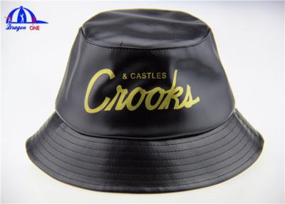 Cina Cappelli e cappucci del secchio stampati il nero su ordinazione con il tessuto 100% dell'unità di elaborazione del poliestere in vendita