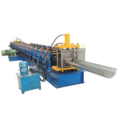 China Automatic Downspout Pipe Roll Forming Machine , Gutter Downspout Machine Weight 6T for sale