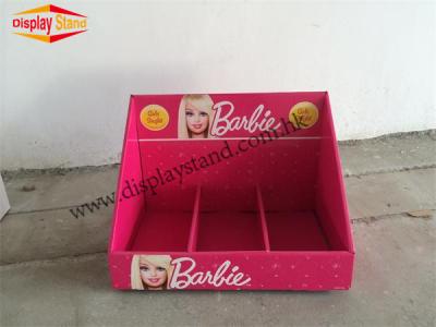 Cina Stampa rossa del cartone dei vassoi astuti dell'esposizione per i regali di Barbie in vendita