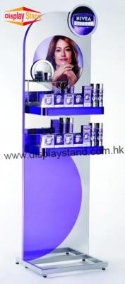 Cina La porpora ricicla le esposizioni cosmetiche del cartone di pop-up con due strati per il supermercato in vendita