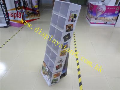 Cina Banco di mostra del pavimento del cartone dell'esposizione del CD, scaffale di esposizione del deposito di POP con stampa offset 4C in vendita