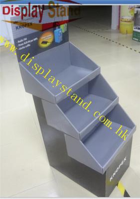 Cina Uno ha parteggiato banco di mostra del cartone di stile della scala, esposizione del deposito con 3 strati per elettronico in vendita