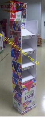 Cina Banco di mostra venduto al dettaglio Candy variopinto del cartone di POP, esposizione del deposito con inclinato giù lo scaffale in vendita