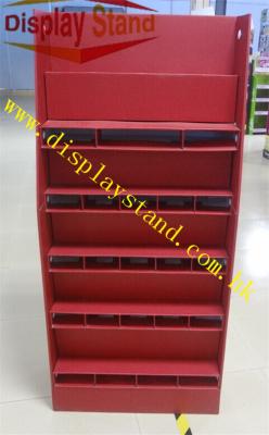 Cina Scaffale rosso particolare su ordinazione del banco di mostra del cartone per le cartoline d'auguri in vendita