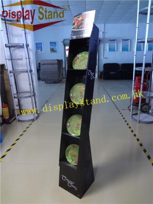 Cina Banco di mostra nero del pavimento del cartone per il piattino, un cartone Stander di 4 CMYK in vendita