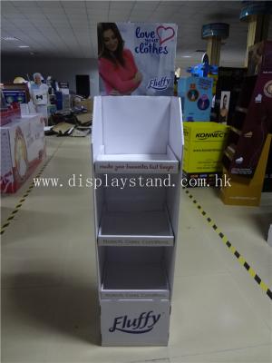 中国 洗濯洗剤のための現れのボール紙のフロア・ディスプレイの立場、4 C の印刷、紫外線コーティング 販売のため