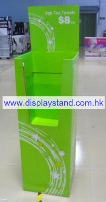 Cina Le esposizioni su ordinazione del cartone di POP di logo di Dumpbin, 1C hanno stampato l'esposizione degli asciugamani di tè in vendita