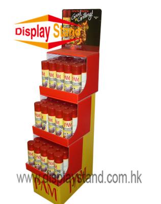 Cina Modello promozionale della bottiglia del banco di mostra del pavimento del cartone di ECO per i dettaglianti per Snaks in vendita