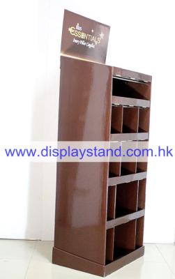 Cina 12 tasche e 1 banco di mostra al minuto del pavimento del cartone dello scaffale per caffè, 4C stampato intestazione, corpo 1C stampato in vendita