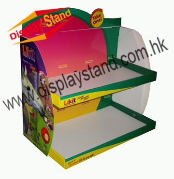 Cina Esposizioni laminate riciclate del cartone di POP ondulate con lo scaffale 2 in vendita