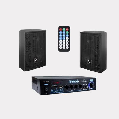 Cina Home ktv audio set, home karaoke singing equipment, professional stage audio amplifier AV-568- MS0610 AV-568- MS0610 combination in vendita