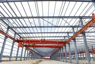 Chine bâtiment résistant d'usine de structure métallique de vue portaile de design industriel de Pré-ingénierie à vendre