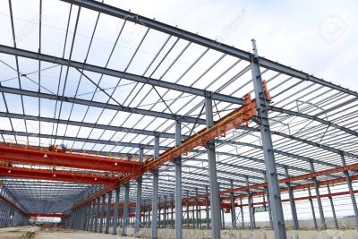 Chine bâtiment résistant d'usine de structure métallique de vue portaile de design industriel de Pré-ingénierie à vendre