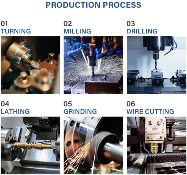 Custom Designed Aluminum Alloy Mechanical CNC Milling Machine Part