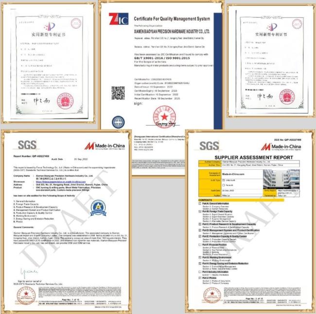 Custom Designed Aluminum Alloy Mechanical CNC Milling Machine Part