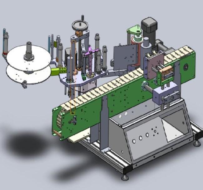 YM400 Labeling Machine close-up