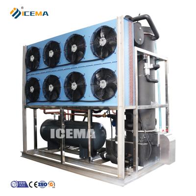 China 8T/24H Commercial Tube Ice Machine with PLC Controller Schneider Circuit Interrupter and R404 Refrigerant for sale