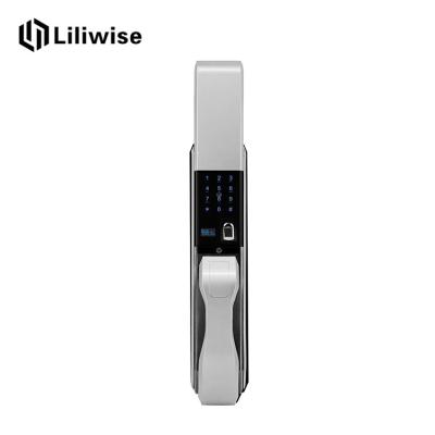 Stainless Automatic Door Lock Biometric Recognition Semiconductor OLED Display