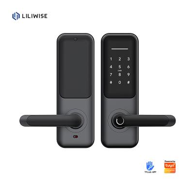 China Smart Digital Door Lock with Biometric Fingerprint 35-75mm Door Thickness Multiple Unlock Methods and Cloud Storage for sale