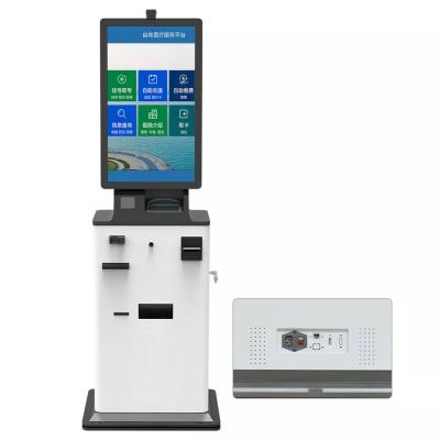 China Hoteles en interiores Táctil de autoservicio Chequeo en quioscos con escáner de pasaportes Dispensador de tarjetas RFID en venta