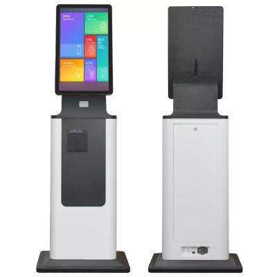 China Hoteles en interiores Táctil de autoservicio Chequeo en quioscos con escáner de pasaportes Dispensador de tarjetas RFID en venta