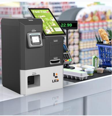 China Intelligente automatische Kasse mit Rechnungsacceptor und Wechsel Münzacceptor und Wechsel und POS Integration zu verkaufen