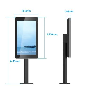 China Werbung des Maschinen-Kiosks zu verkaufen