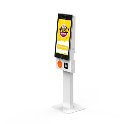 Cina chiosco d'ordinazione di auto a 27 pollici 21,5 23,8 con lo stampatore termico For Catering dell'analizzatore 80mm di QR in vendita