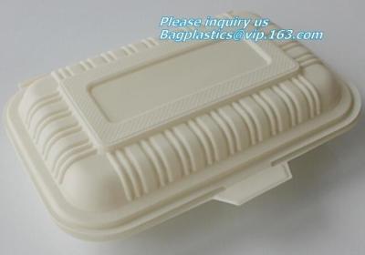 Chine Plateau biodégradable en plastique de viande de fécule de maïs, plat biodégradable jetable de fécule de maïs à vendre